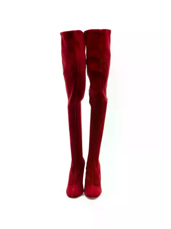 Carolina Herrera Velvet Over-the-knee Boots