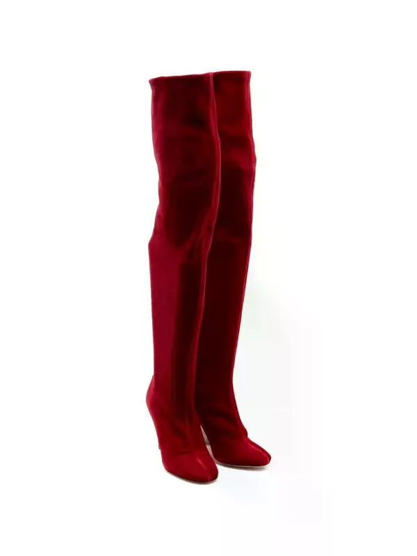 Carolina Herrera Velvet Over-the-knee Boots
