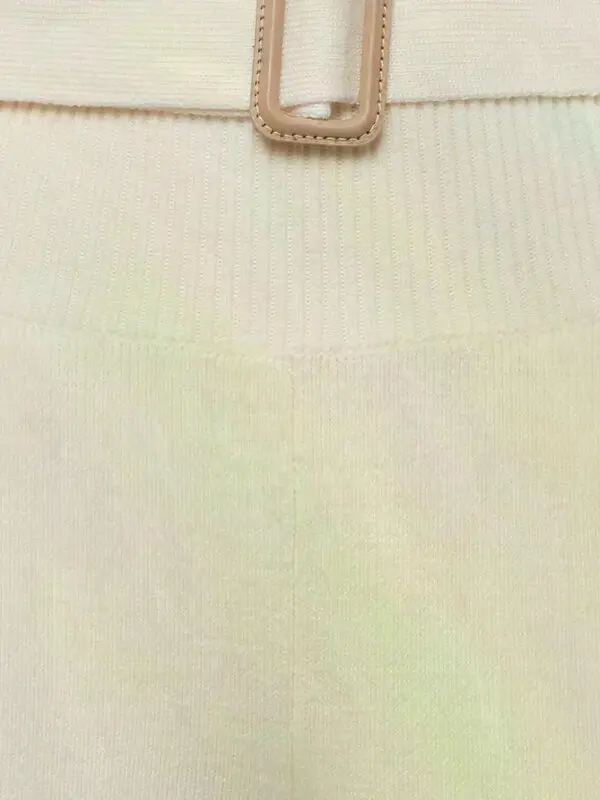 Chloé Rib-knit Track Pants With Belt