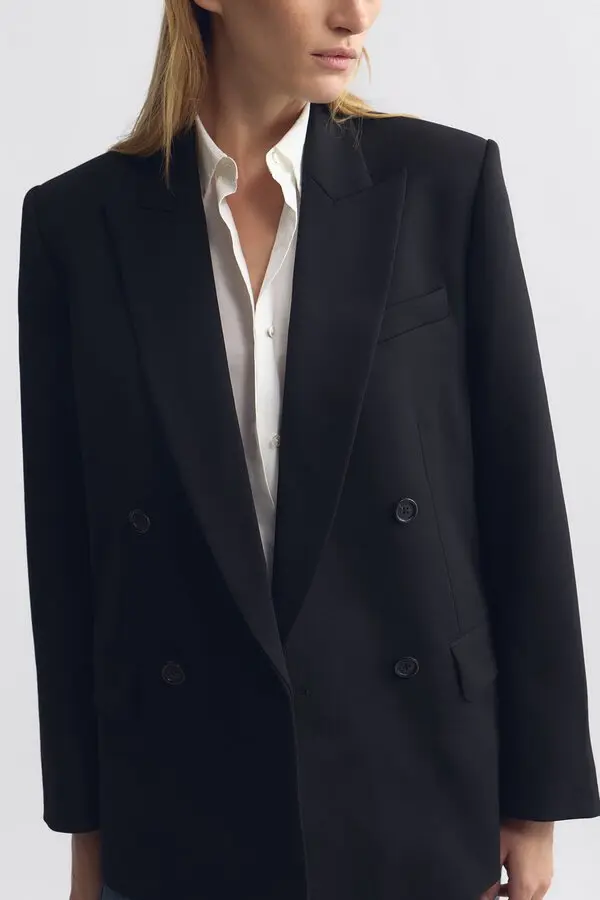 NILI LOTAN Leston Wool Blazer