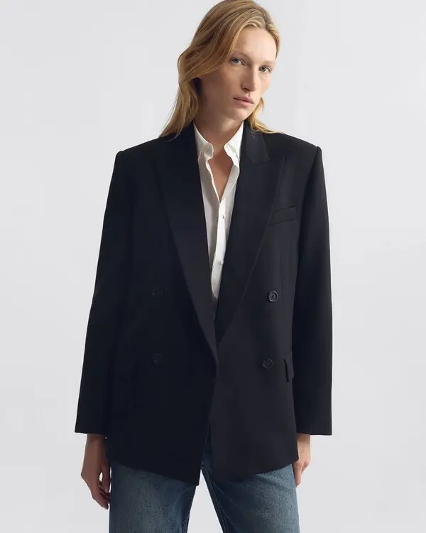 NILI LOTAN Leston Wool Blazer