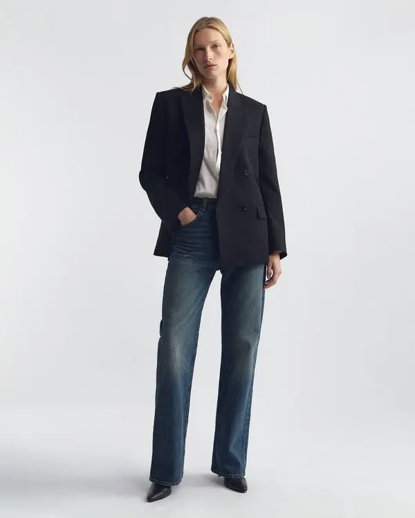 NILI LOTAN Leston Wool Blazer