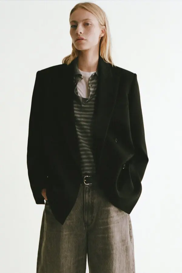 NILI LOTAN Leston Wool Blazer