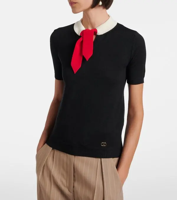 Valentino Garavani Vlogo Wool-blend Sweater