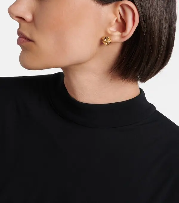 Bottega Veneta Knot Earrings - Gold