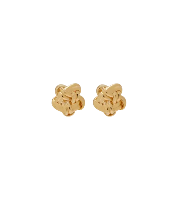 Bottega Veneta Knot Earrings - Gold