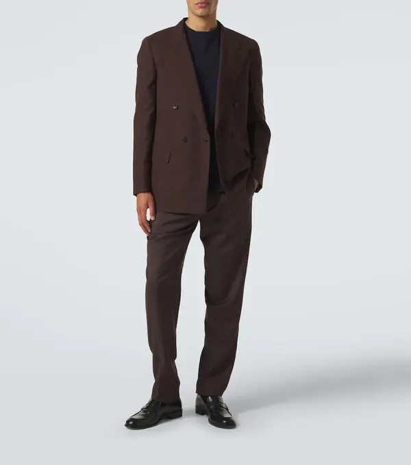 LARDINI Virgin Wool Slim Pants