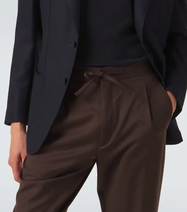LARDINI Virgin Wool Slim Pants