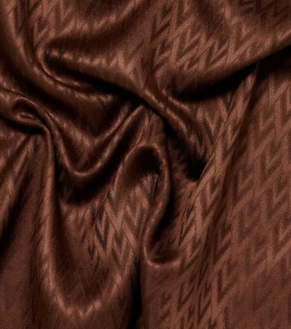 Valentino Garavani Toute La V Silk And Wool Scarf
