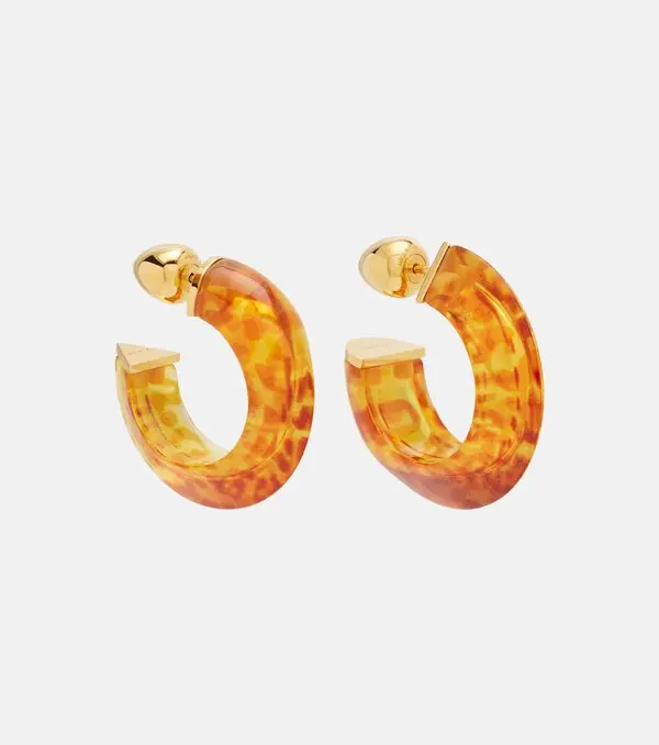 Alaïa Edge Hoop Earrings - Orange