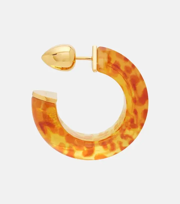 Alaïa Edge Hoop Earrings - Orange