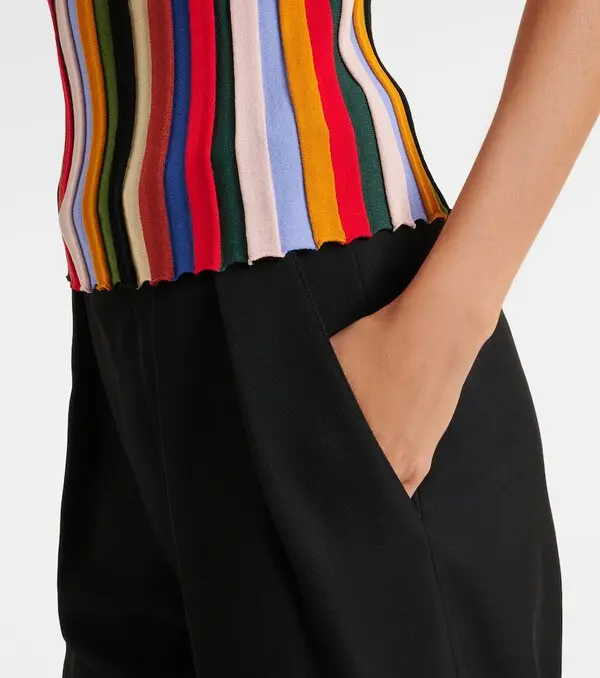 Staud Skye Striped Knit Top - Multicoloured