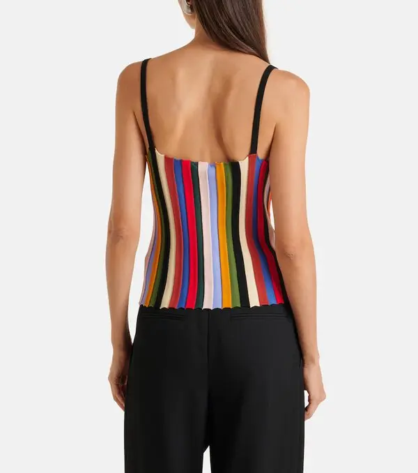 Staud Skye Striped Knit Top - Multicoloured