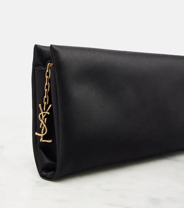 Saint Laurent Cassandre Satin Clutch