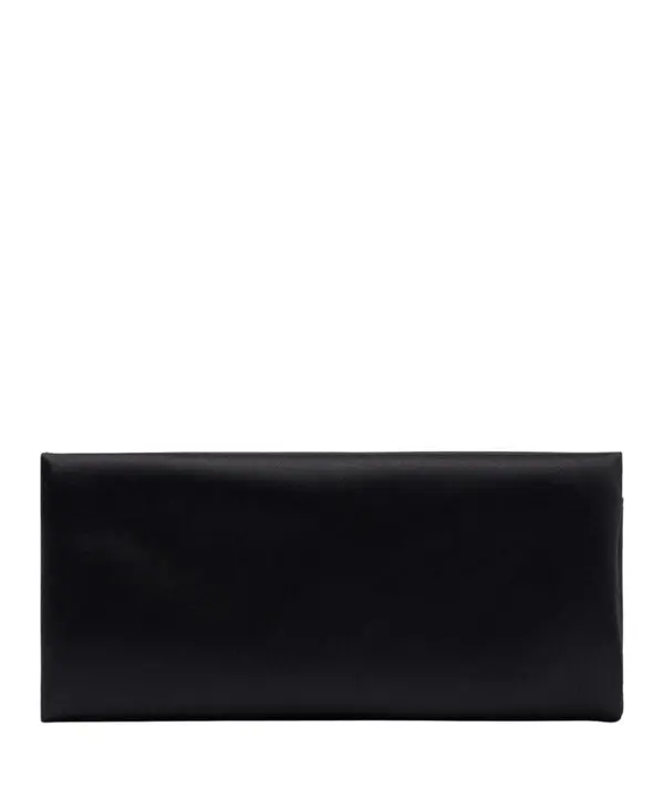 Saint Laurent Cassandre Satin Clutch - Black