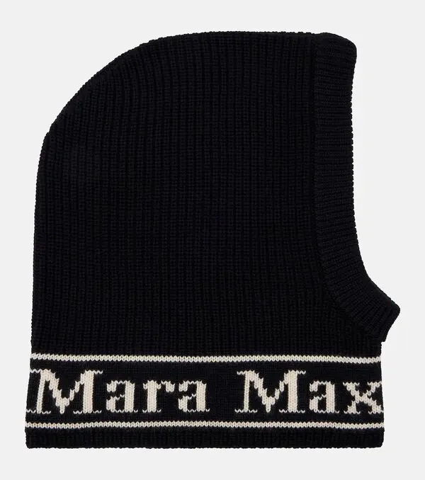 Max Mara Logo Wool Balaclava