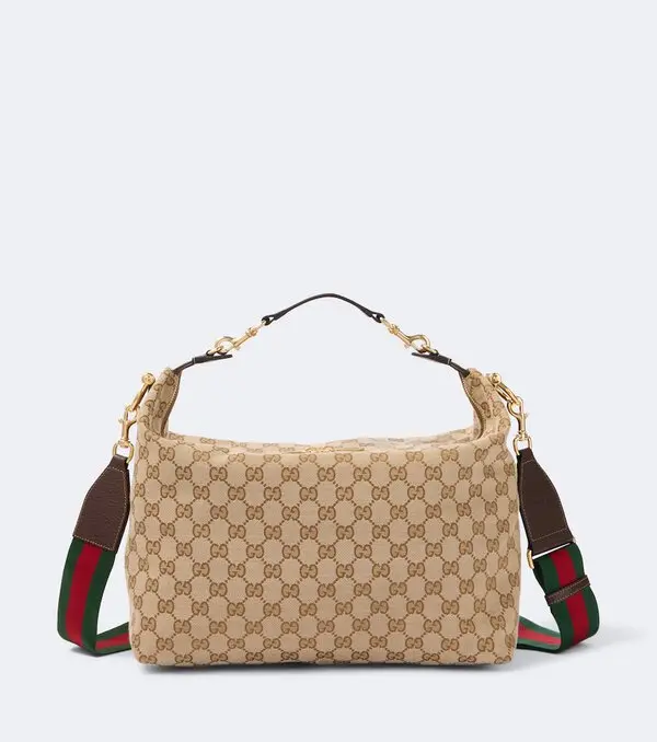 Gucci Brera Medium Gg Canvas Crossbody Bag - Beige