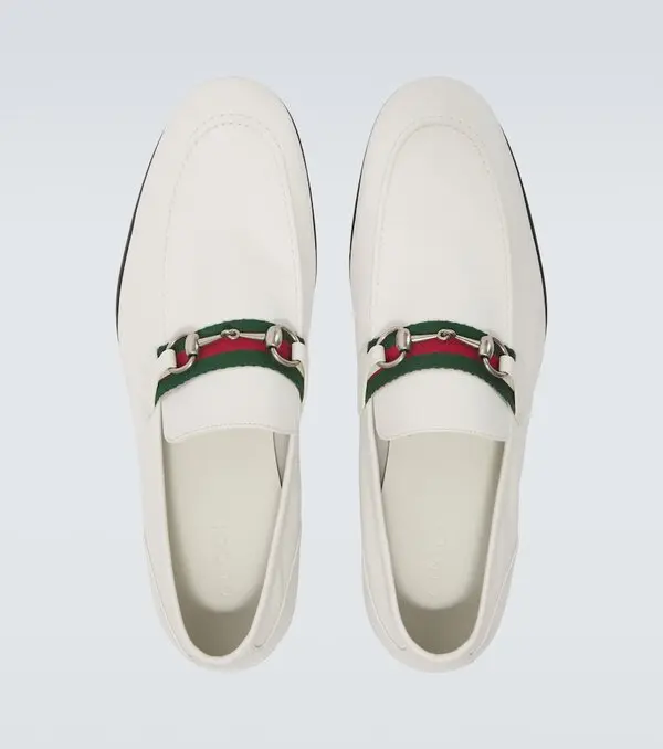 Gucci Como Horsebit Leather Loafers