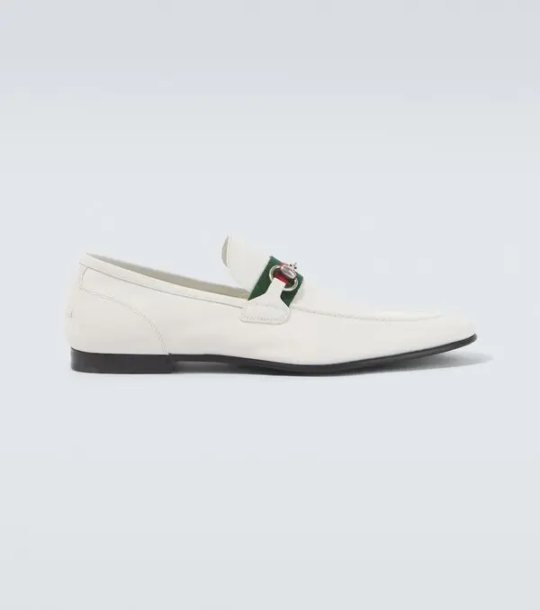 Gucci Como Horsebit Leather Loafers
