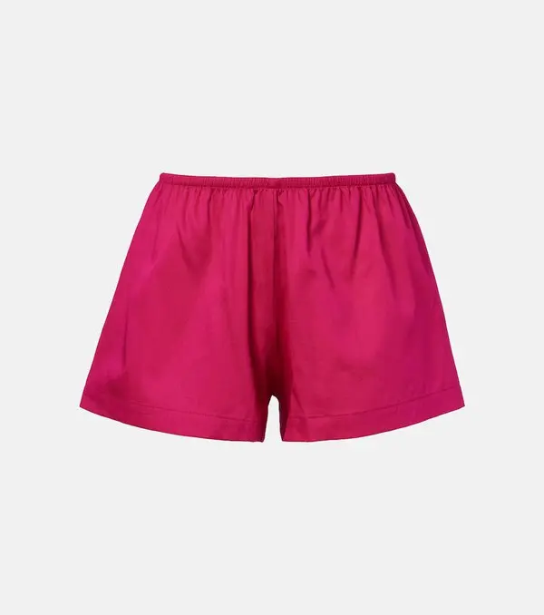 LESET Yoko Cotton Poplin Shorts - Pink