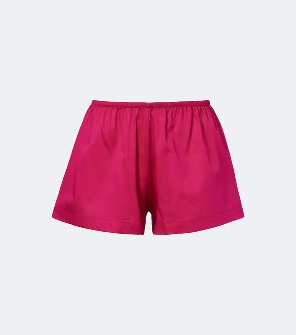 LESET Yoko Cotton Poplin Shorts - Pink