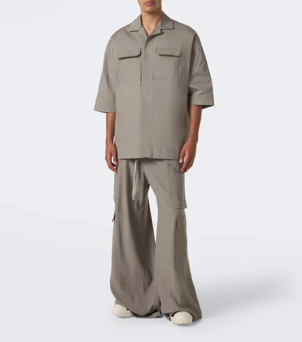 Rick Owens Jumbolace Leather High-top Sneakers
