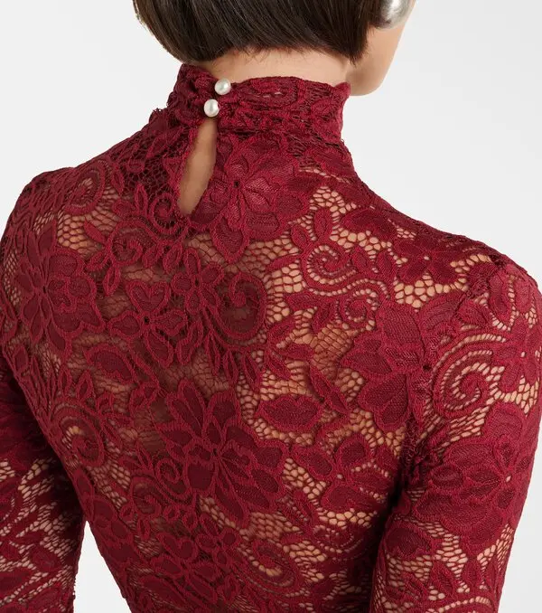 BANANHOT Francisca Floral Lace Mini Dress