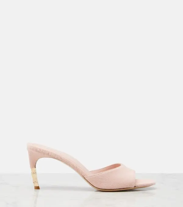 Gucci Castello Calf Hair Mules - Pink