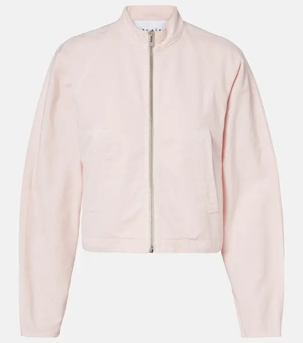 Alaïa Denim Jacket - Pink