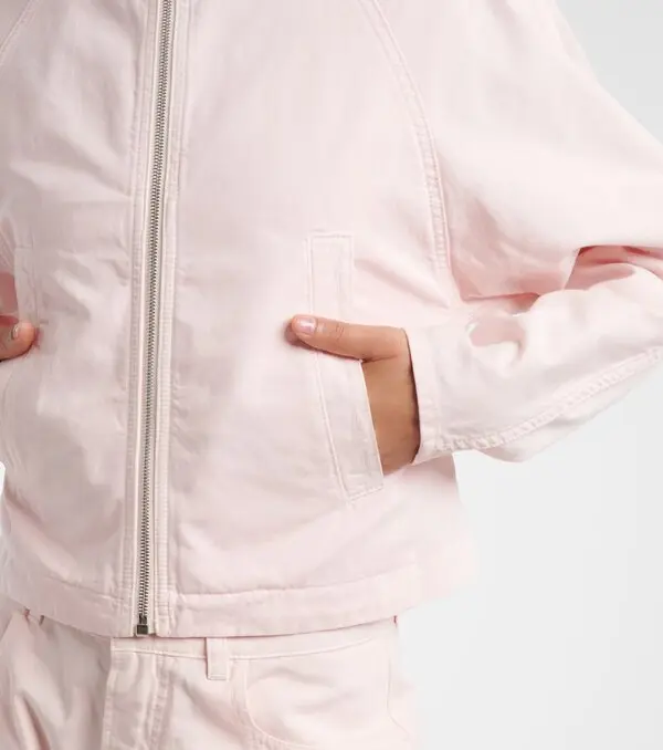 Alaïa Denim Jacket - Pink
