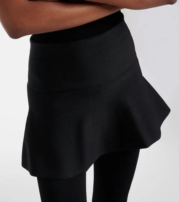 Alaïa Cropped Peplum Leggings