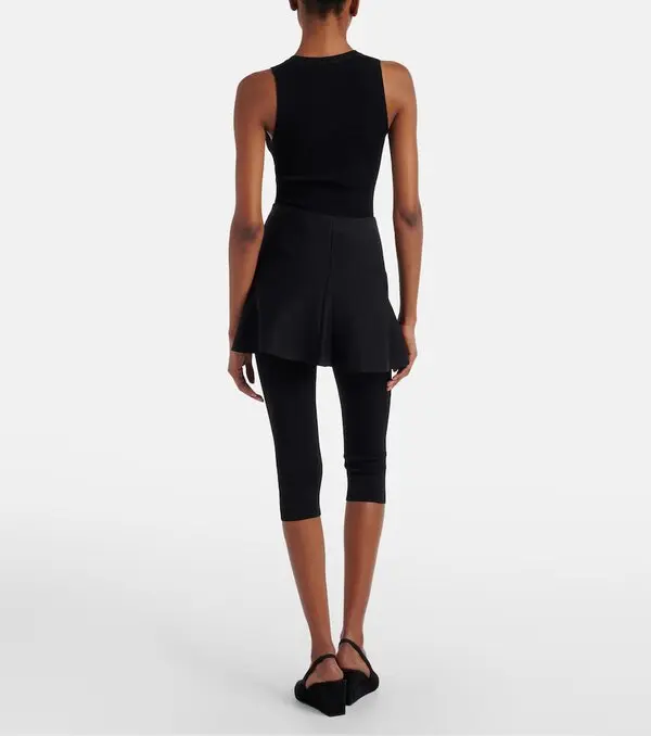 Alaïa Cropped Peplum Leggings