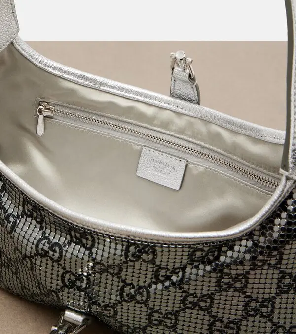 Gucci Jackie Slim Gg Mesh Shoulder Bag