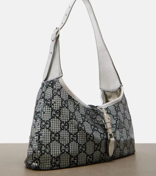 Gucci Jackie Slim Gg Mesh Shoulder Bag