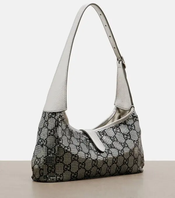 Gucci Jackie Slim Gg Mesh Shoulder Bag