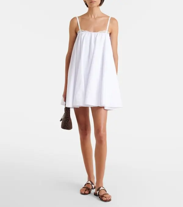 Staud Cecily Cotton Poplin Minidress