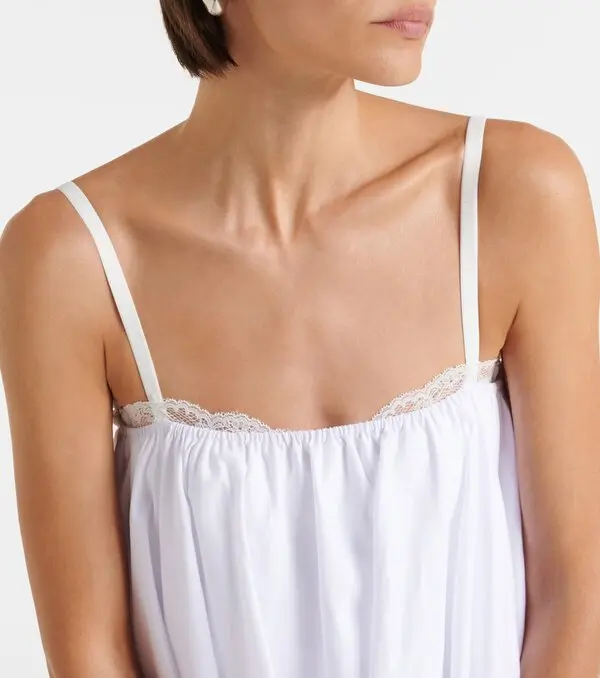 Staud Cecily Cotton Poplin Minidress