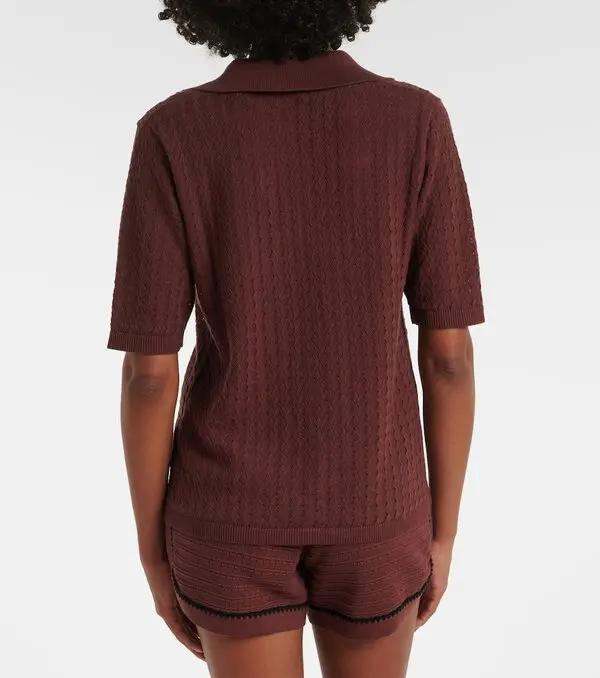 Varley Madelene Pointelle Cotton Shirt