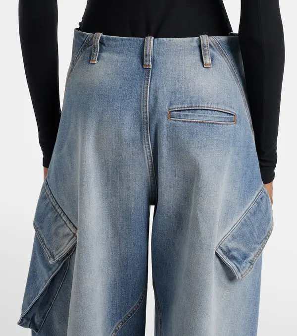 Alaïa Cargo Jeans Faded