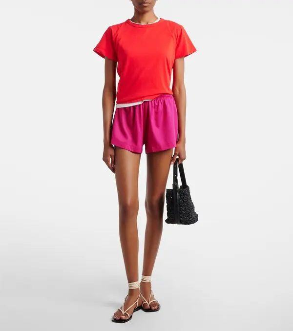 LESET Yoko Cotton Poplin Shorts