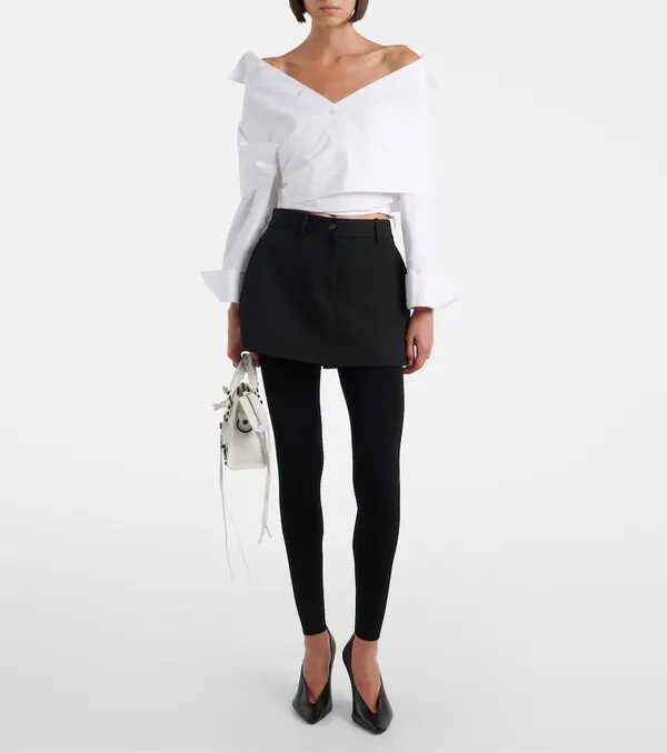 Balenciaga Le City Mini Leather Top-handle Bag - White