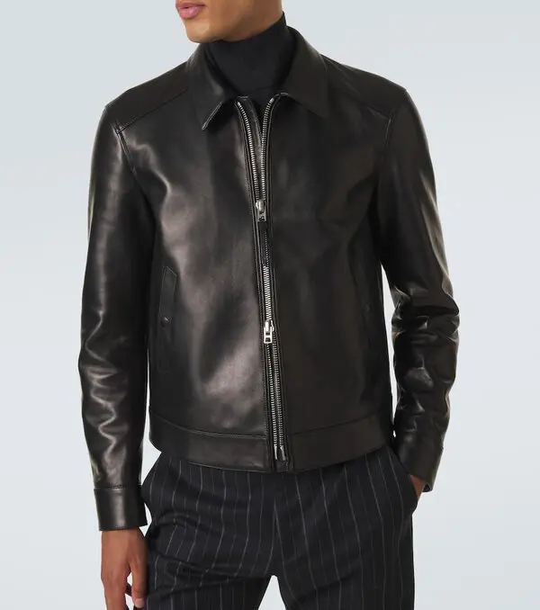 TOM FORD Lamb Leather Blouson Jacket