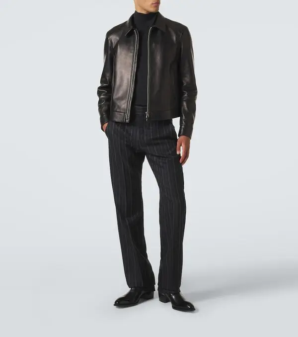 TOM FORD Lamb Leather Blouson Jacket