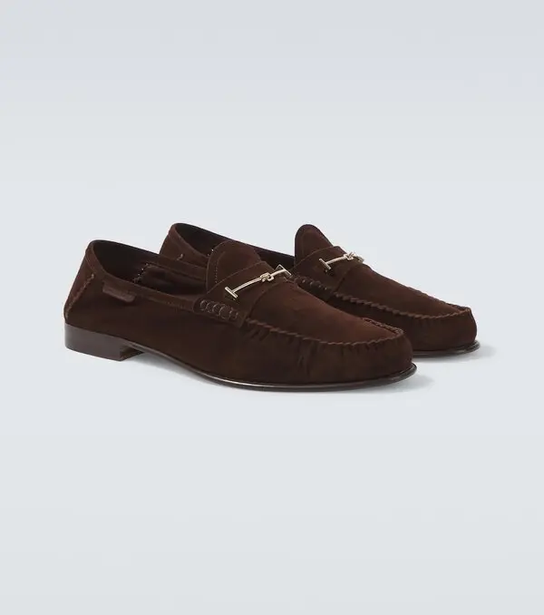 TOM FORD Suede Loafers - Brown