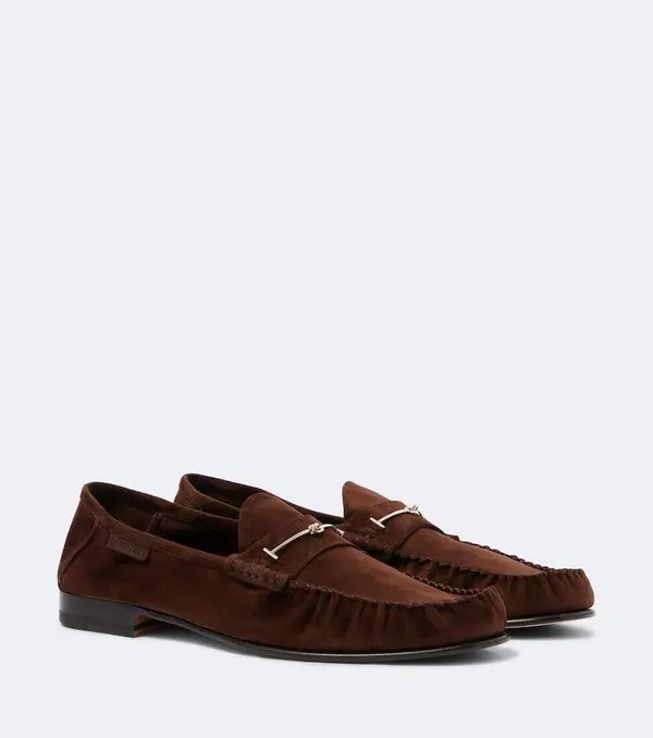 TOM FORD Suede Loafers - Dark Chocolate