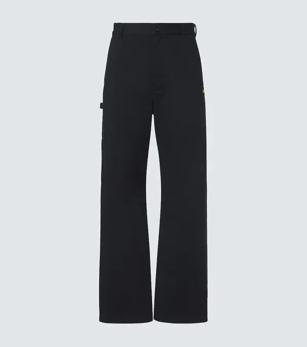 Loewe Cotton Straight Leg Pants - Blue