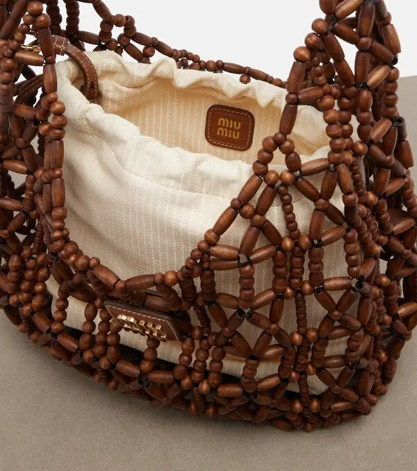 Miu Miu Beaded Shoulder Bag