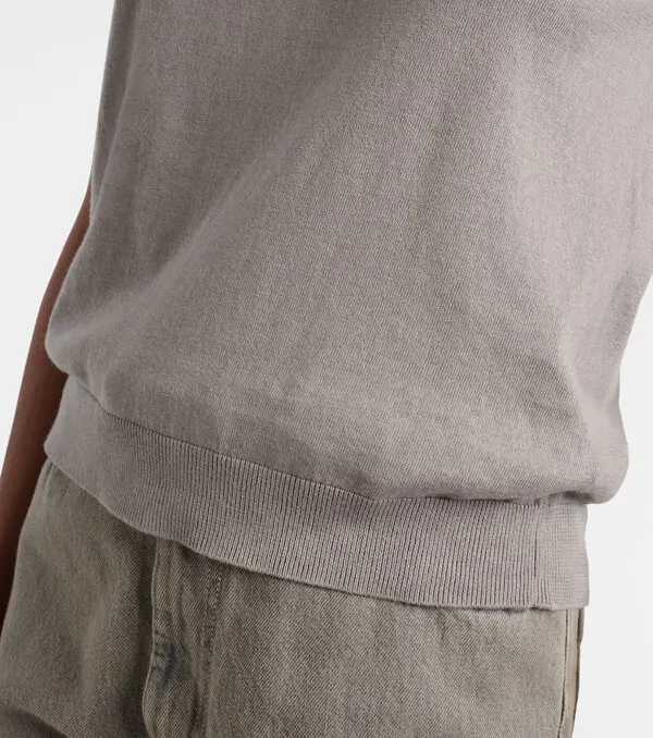 Max Mara Cotton, Silk, And Cashmere Crewneck Top