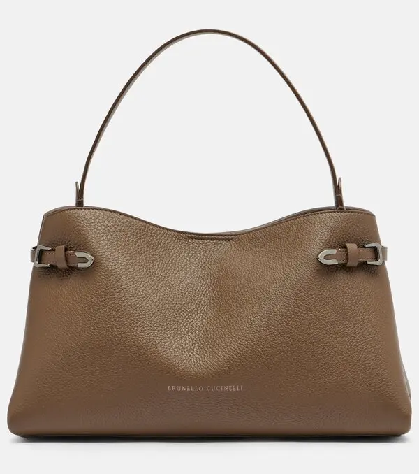 Brunello Cucinelli Medium Leather Top-handle Bag