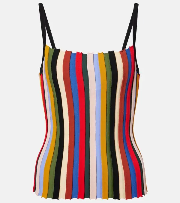 Staud Skye Striped Knit Top - Multicoloured